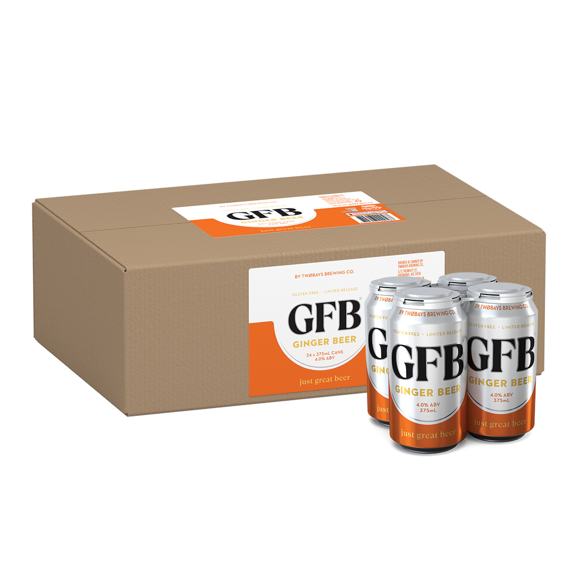 GFB Draught | Gluten Free Classic Aussie Beer | TWØBAYS Brewing Co