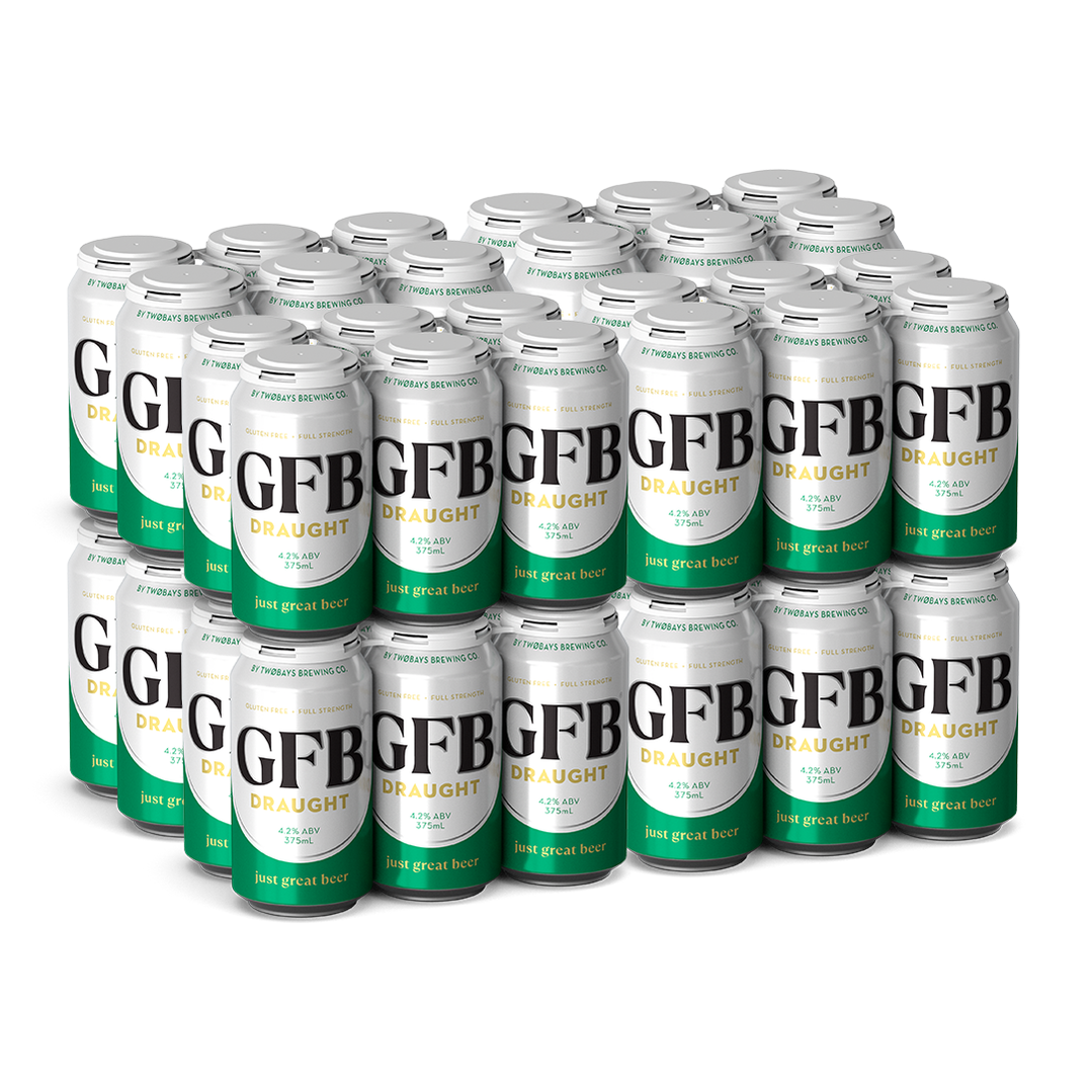 GFB Draught | Gluten Free Classic Aussie Beer | TWØBAYS Brewing Co